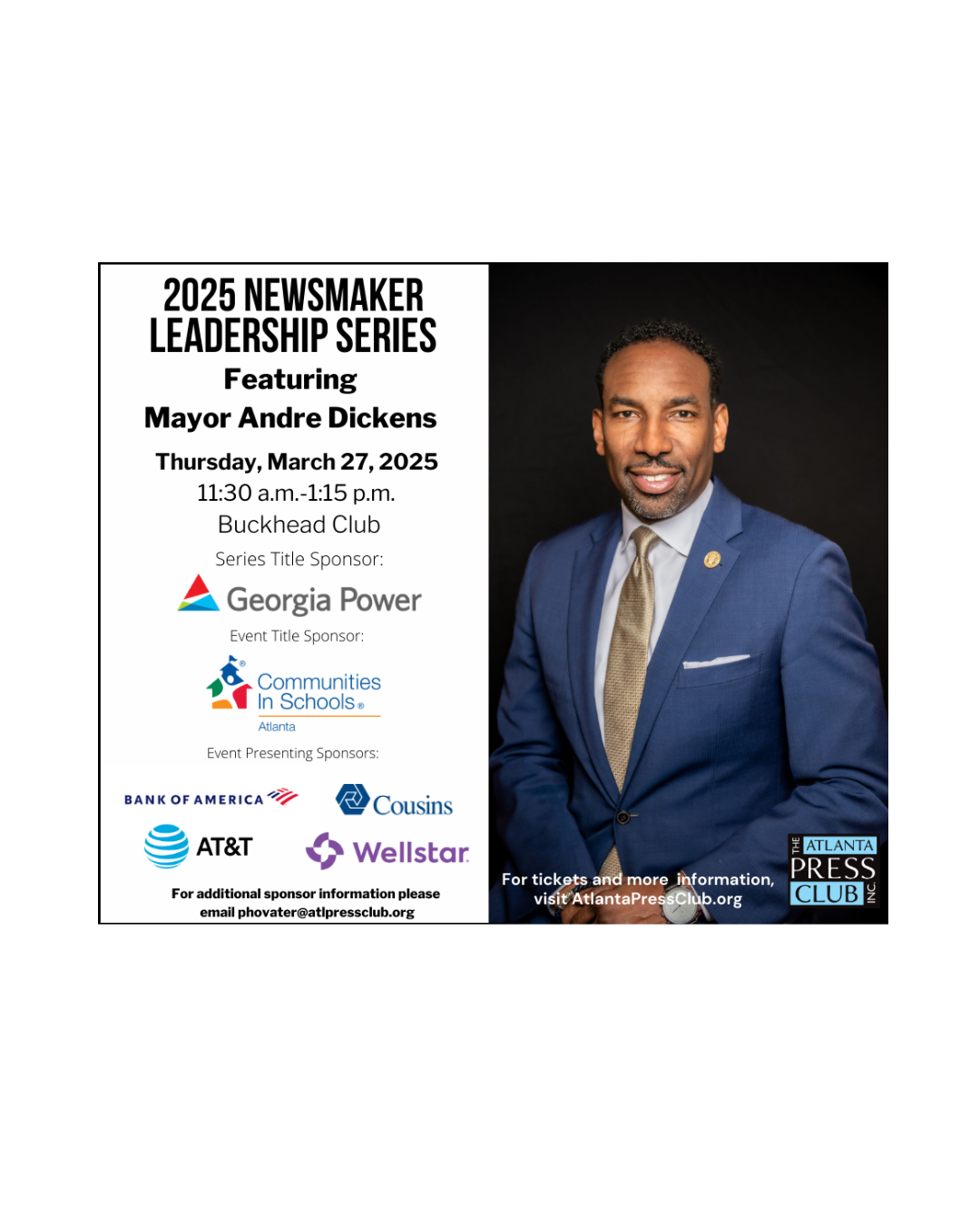 SOLD OUT - 2025 Newsmaker Leadership Series featuring Mayor Andre ...